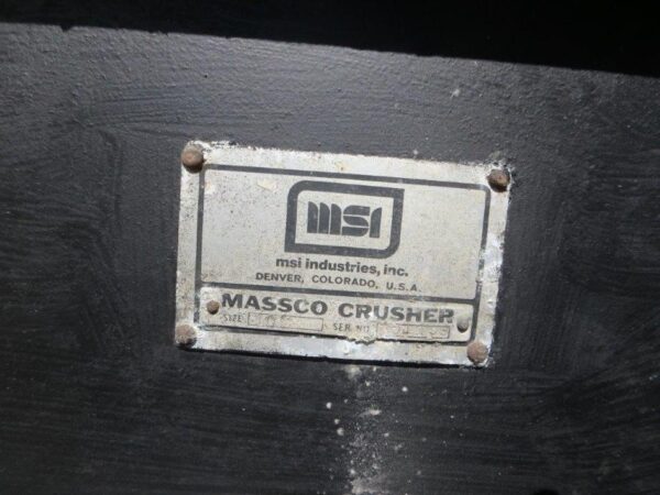 10" MSI MASSCO LAB CONE CRUSHER - Nelson Machinery & Equipment Ltd.
