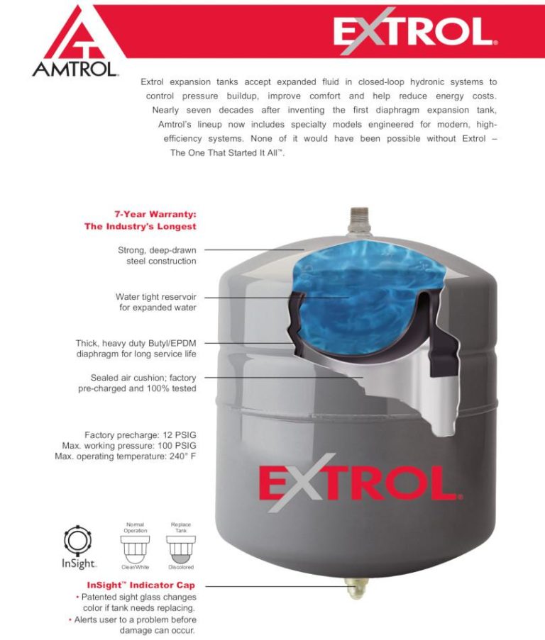 AMTROL EXTROL SX-90V HYDRONIC DIAPHRAGM EXPANSION TANK - Nelson Machinery & Equipment Ltd.