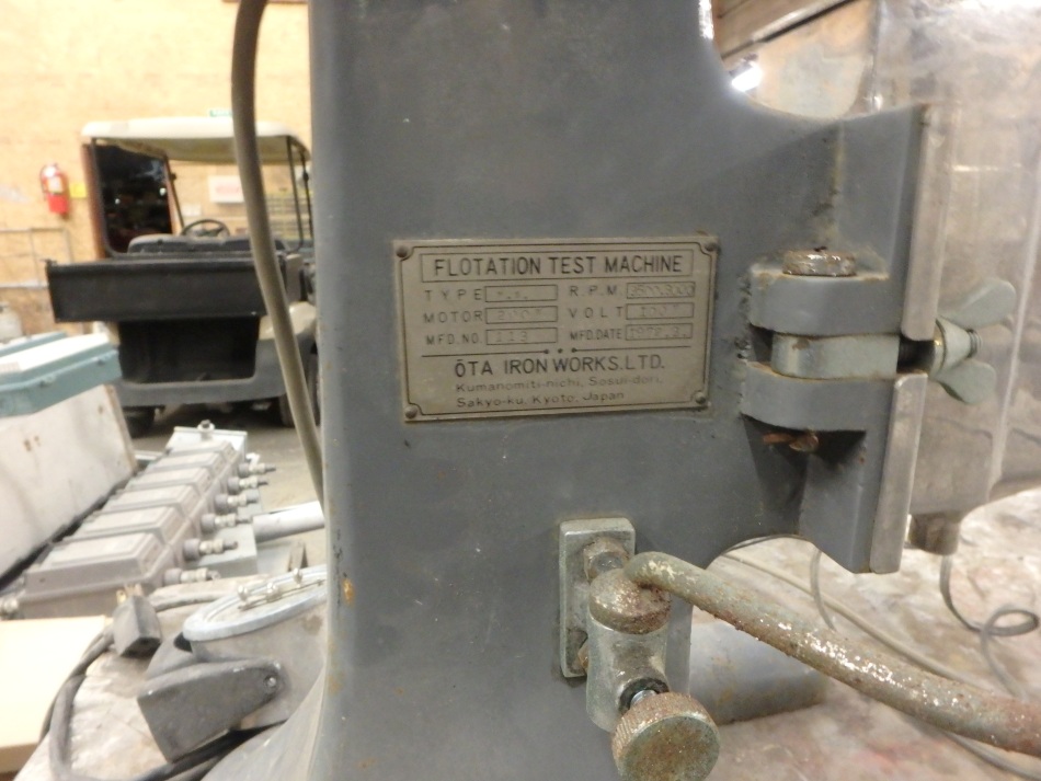 OTA IRON WORKS LAB FLOTATION TEST MACHINE - Nelson Machinery ...