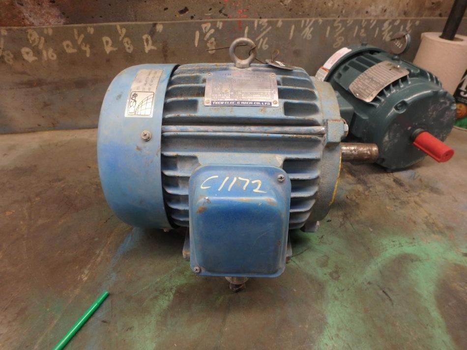 3 HP, 575 VOLT TECO TEFC MOTOR - Nelson Machinery & Equipment Ltd.