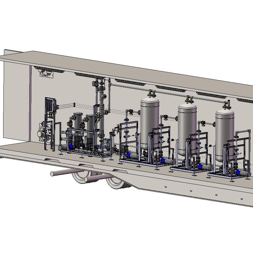 SOUR WATER H2S SWEETENING MODULE IN 53' TRAILER - Nelson Machinery ...