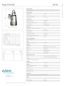 FLYGT 2125.181 SUBMERSIBLE PUMP - Nelson Machinery & Equipment Ltd.