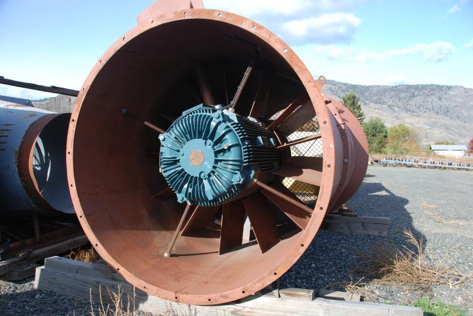 60" HURLEY MINE VENT FAN AND SILENCER - Nelson Machinery & Equipment Ltd.