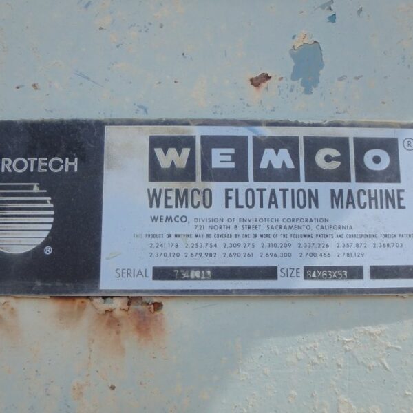 Bank of 3 Wemco #84 Flotation Cells - Nelson Machinery & Equipment Ltd.