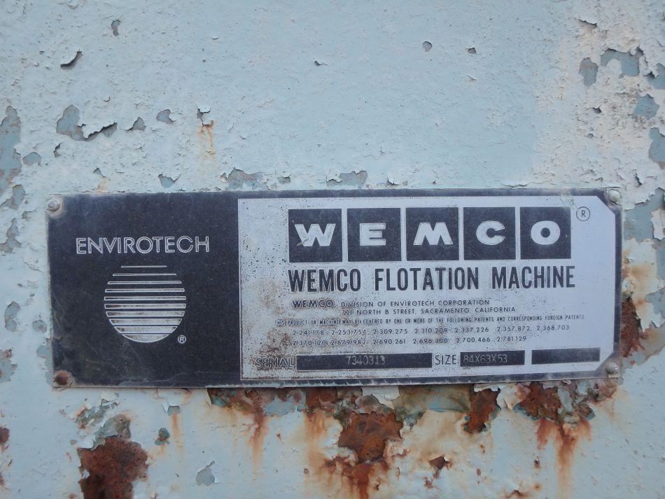 Banks of 2 Wemco #84 Flotation - Nelson Machinery & Equipment Ltd.