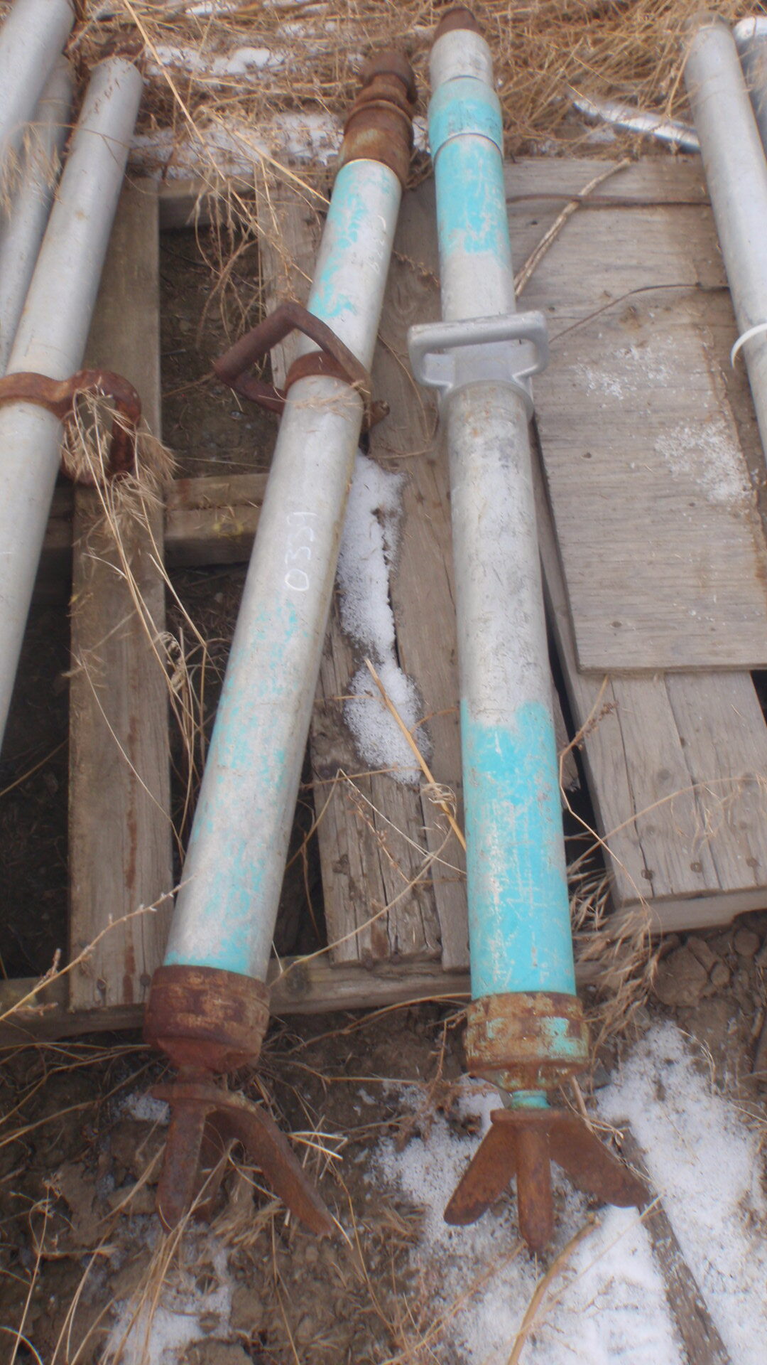 4' Double Telescoping Feed Legs - Nelson Machinery