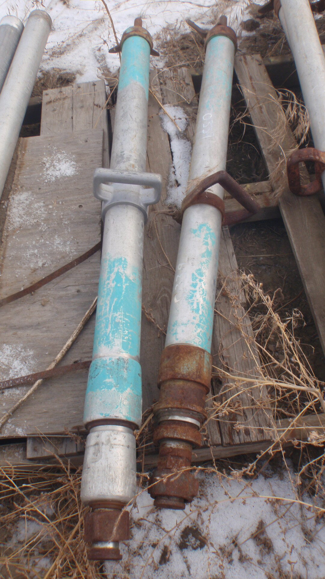 4' Double Telescoping Feed Legs - Nelson Machinery