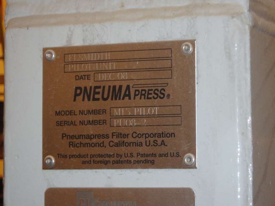 FLSmidth Pneumapress M13 Pilot Filter - Nelson Machinery