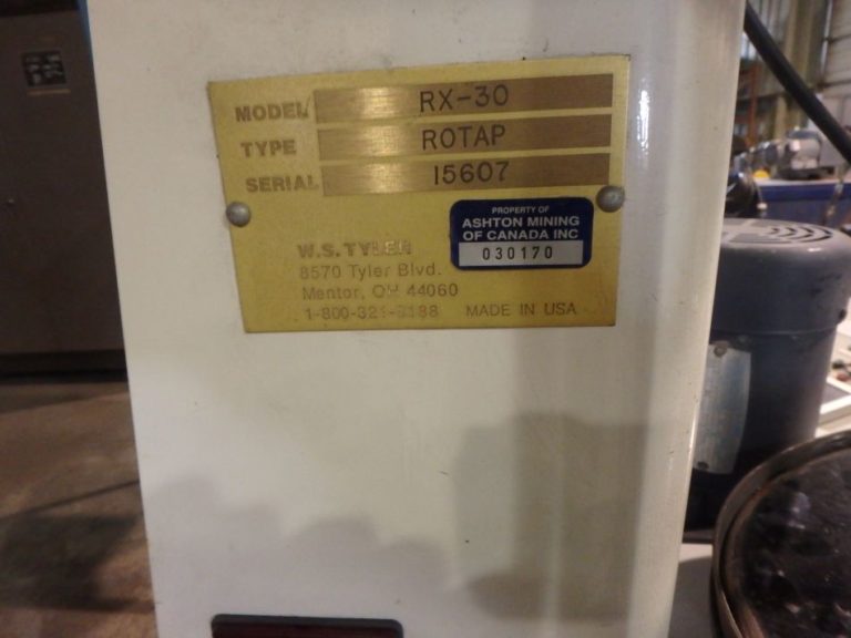 W.S. Tyler Rotap- Nelson Machinery & Equipment Ltd.