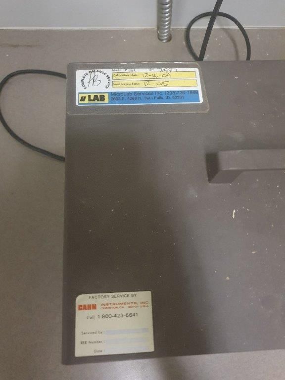 Cahn C-31 Microbalance - Nelson Machinery & Equipment Ltd.