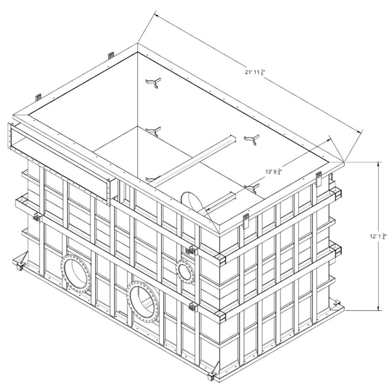 13' x 22' Slurry Tanks with Tank Funnels - Nelson Machinery