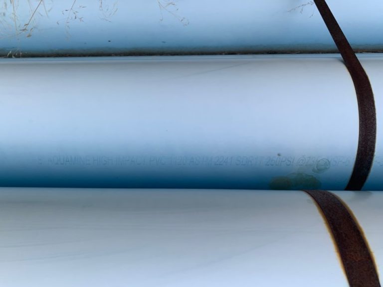 8" Aquamine High Impact PVC Pipe - Nelson Machinery & Equipment Ltd.