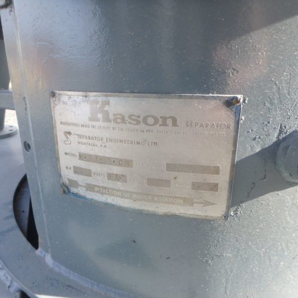 48" Dia. Kason Screen - Nelson Machinery & Equipment Ltd.