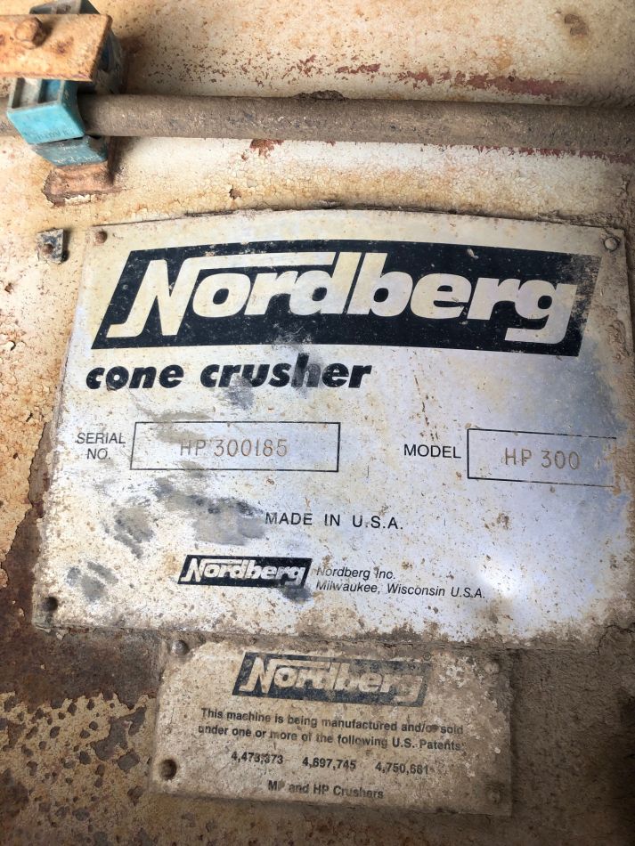 Nordberg HP300 Cone Crusher - Nelson Machinery & Equipment Ltd.