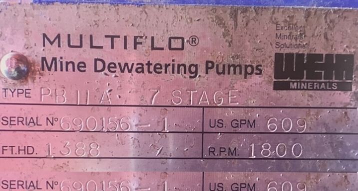 7 Stage Weir Multiflo Dewatering Pump - Nelson Machinery