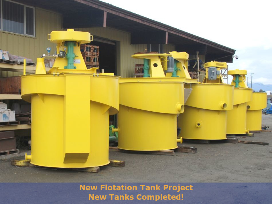 New Flotation Tanks - Nelson Machinery & Equipment Ltd.
