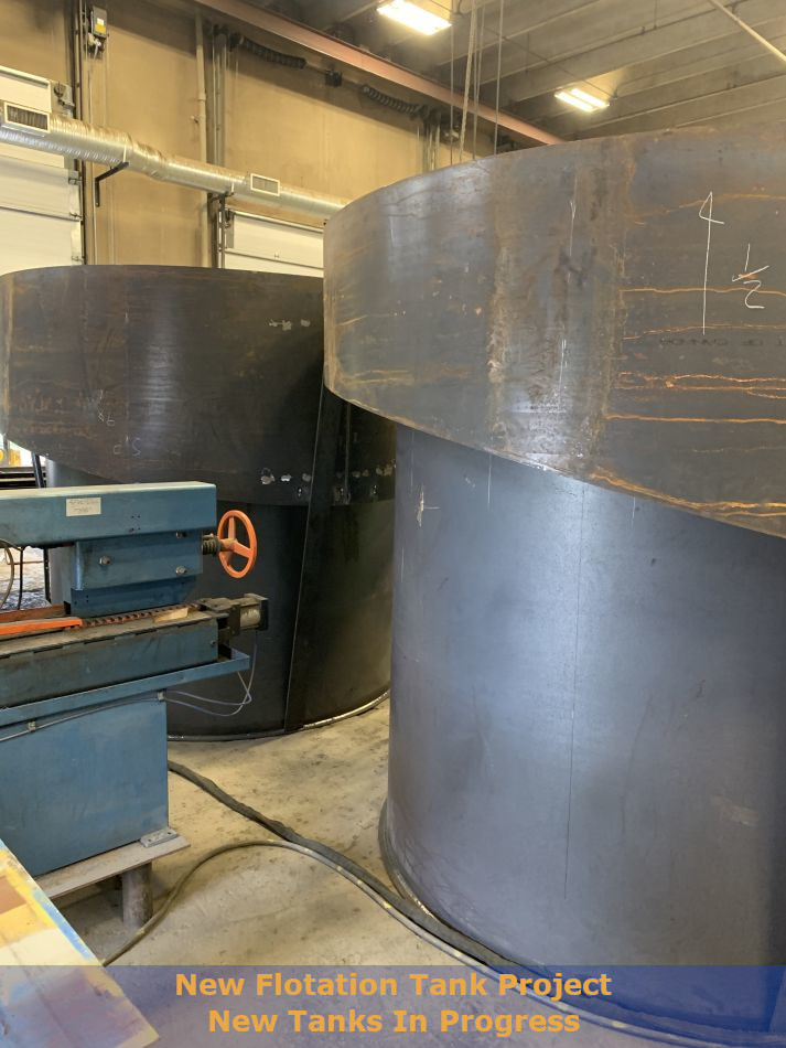 New Flotation Tanks - Nelson Machinery & Equipment Ltd.