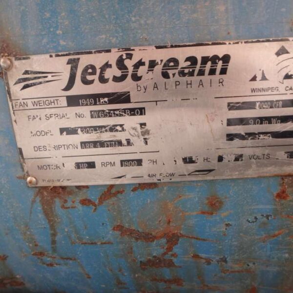 42" Jetstream (Alphair) Ventilation Fan - Nelson Machinery