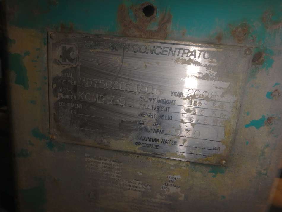 7.5" Knelson MD Concentrator - Nelson Machinery