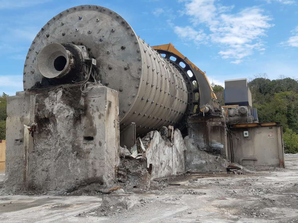 12.5' x 20' Morgardshammar Ball Mill, 1400 KW - Nelson Machinery