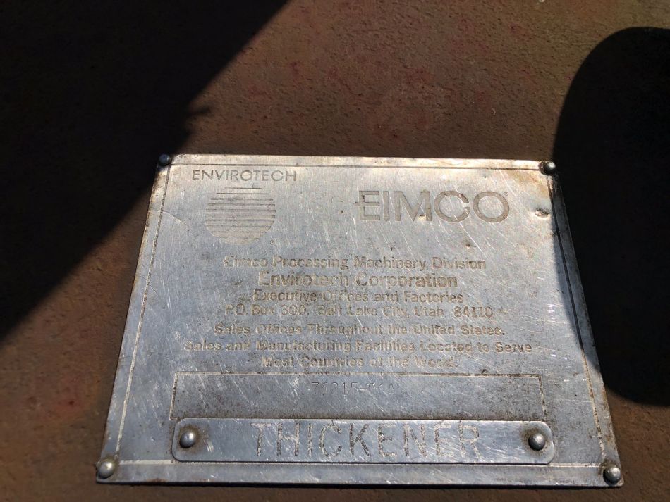 70' Dia. Eimco Thickener Mechanism - Nelson Machinery