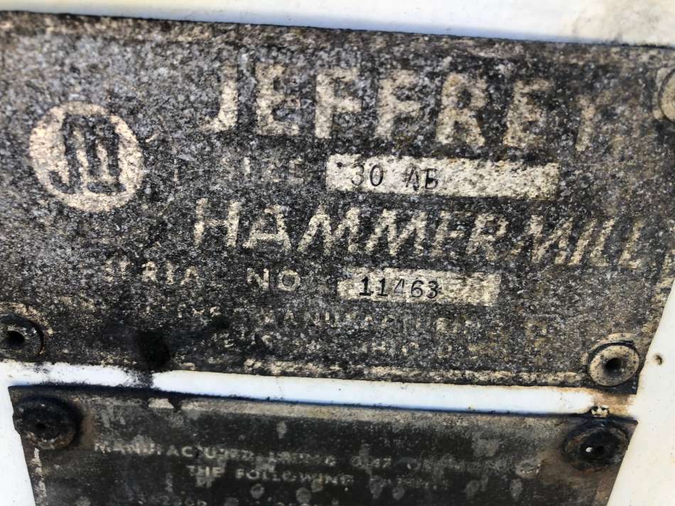 Jeffrey Hammermill Size 30AB - Nelson Machinery