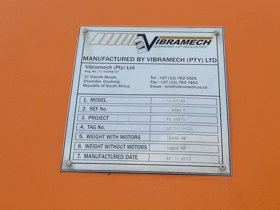 9' x 22' Double Deck Vibrating Banana Screen - Nelson Machinery