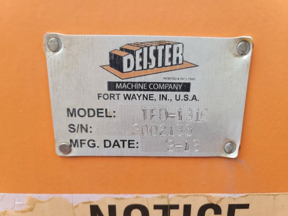 3' X 16' Deister Vibrating Screen TFO-1316 - Nelson Machinery