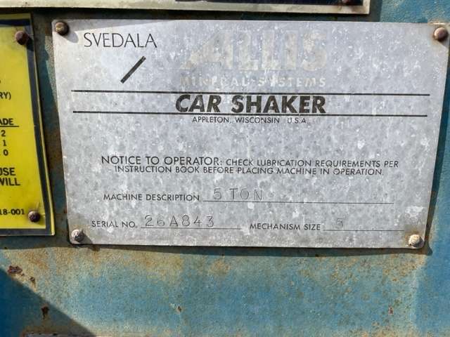 5 Ton Svedala Rail Car Shaker - Nelson Machinery