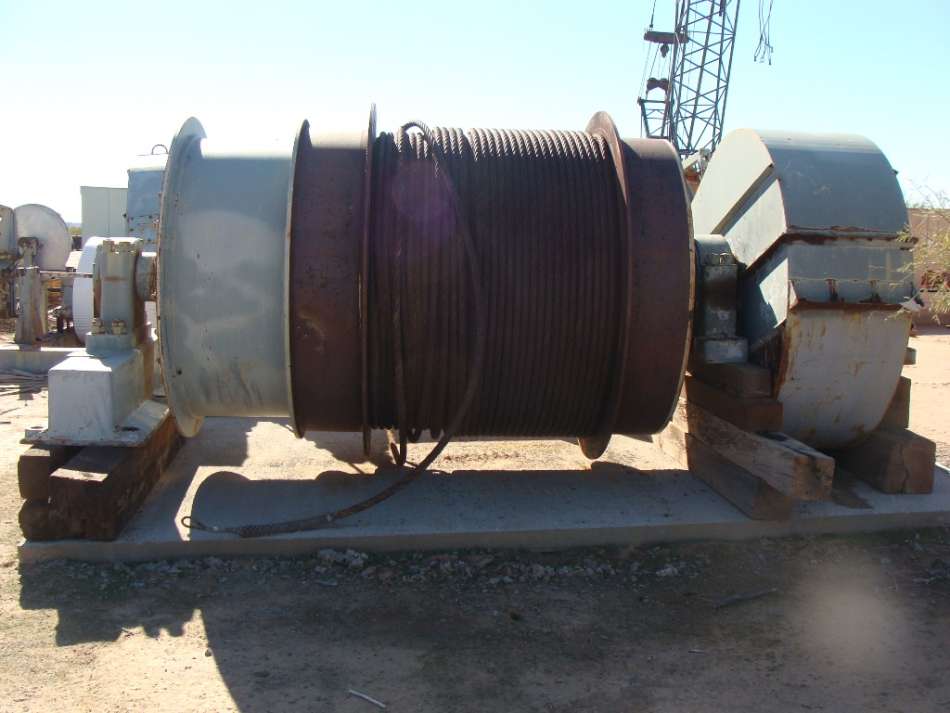 5' x 4' Coeur D'Alene Single Drum Hoist - Nelson Machinery