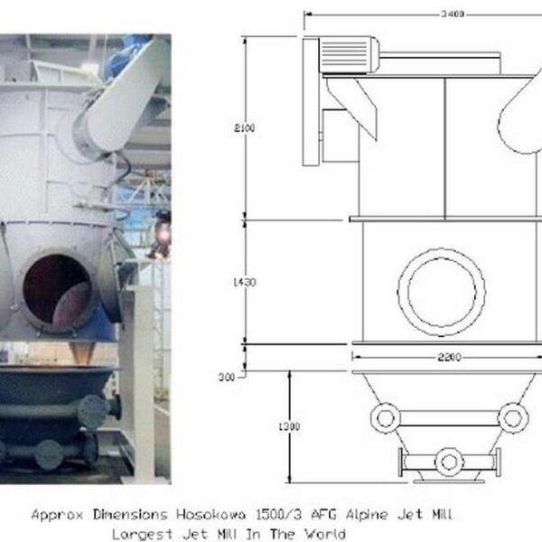 Hosokawa Alpine 1500 AFG Jet Mill - MAF556 - Nelson Machinery