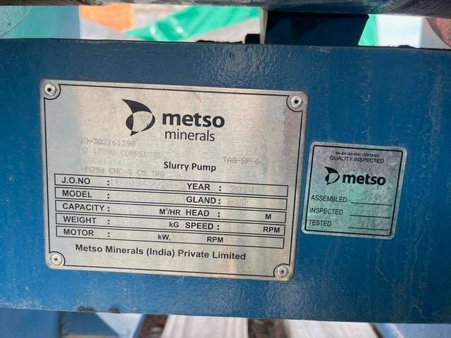10" x 8" Metso HM250 Metal Pumps - Nelson Machinery