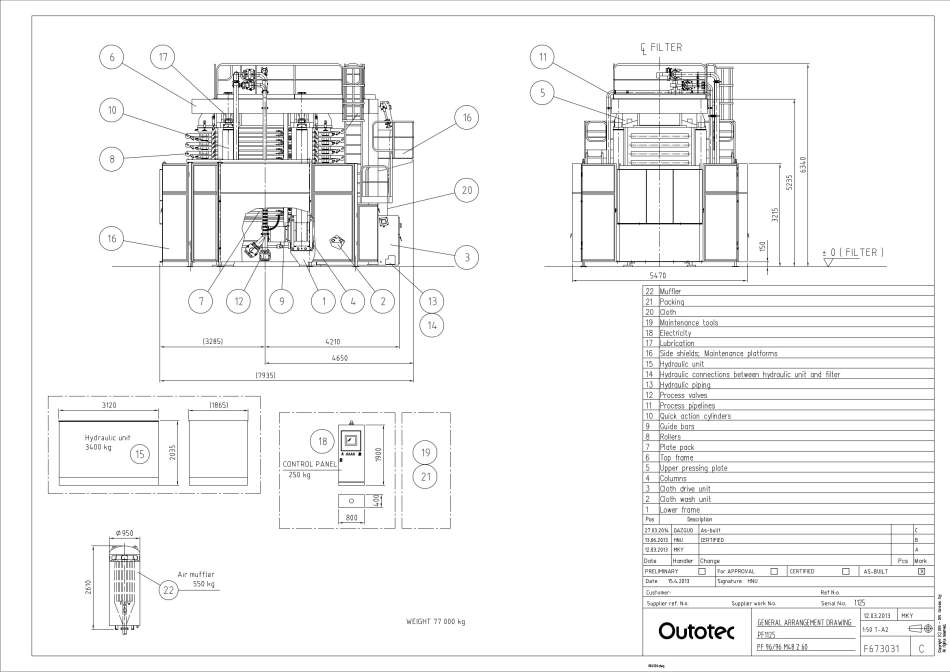 2014 Larox PF96 M48 Automatic Filter - Nelson Machinery & Equipment Ltd.