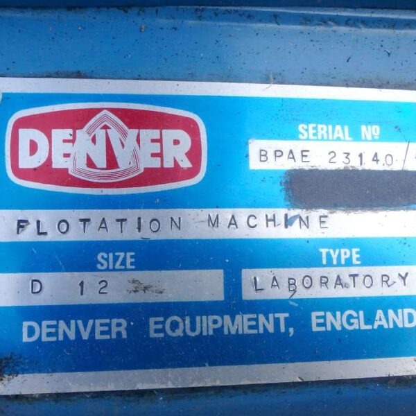 Denver D12 Flotation Machine with Tachometer - Nelson Machinery ...