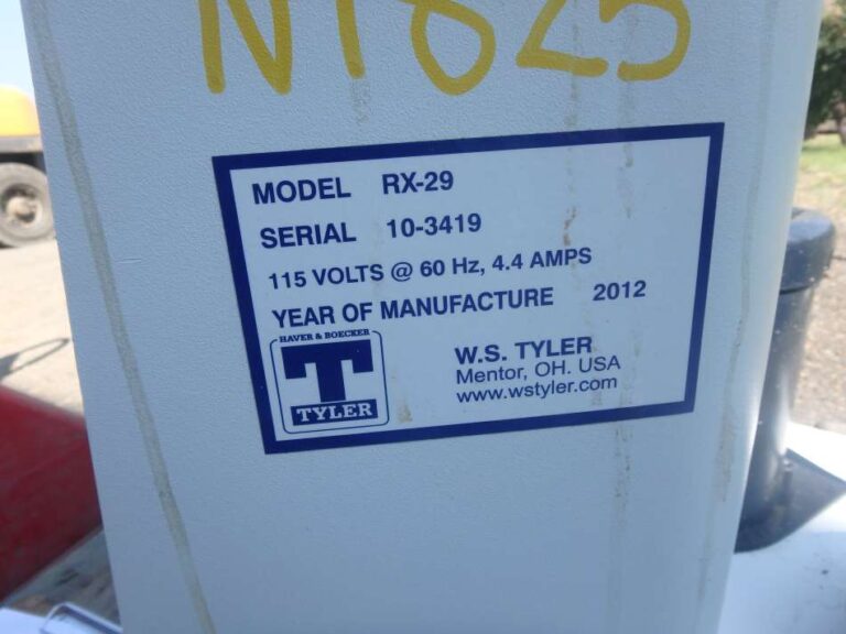 2012 Tyler Rotap RX29 Sieve Shaker - Nelson Machinery & Equipment Ltd.