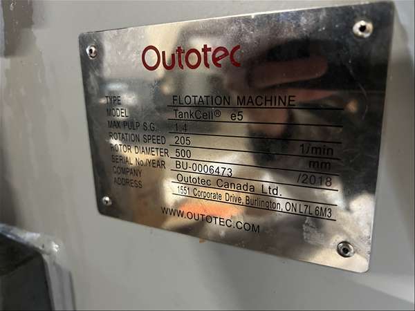 METSO OUTOTEC TANKCELL E5 FLOTATION MECHANISMS - Nelson Machinery ...