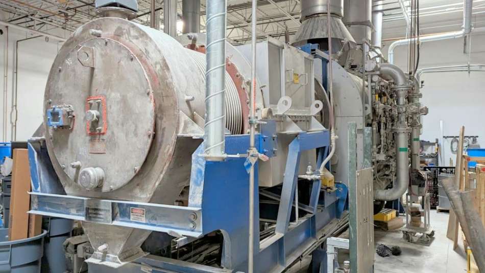 36" X 31.5' Bartlett-Snow Rotary Calciner- Nelson Machinery & Equipment ...