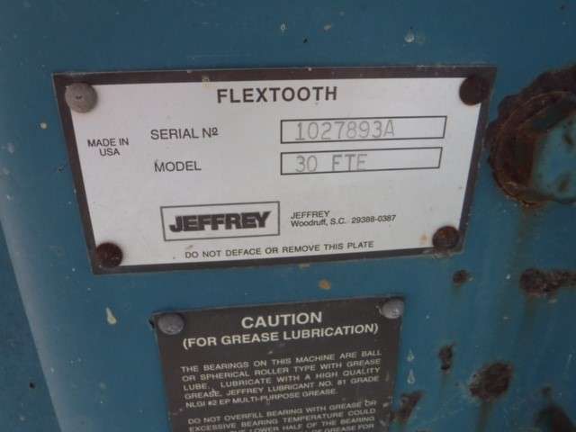 Jeffrey 30 FTE Flextooth Hammermill w/50 HP- Nelson Machinery ...