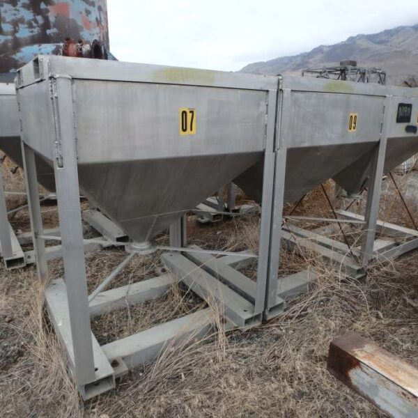 46" PORTABLE ALUMINUM HOPPERS, 9 CU-FT - Nelson Machinery & Equipment Ltd.
