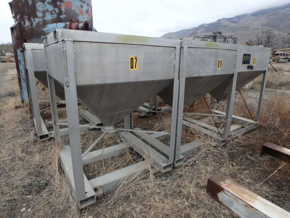 46" PORTABLE ALUMINUM HOPPERS, 9 CU-FT - Nelson Machinery & Equipment Ltd.