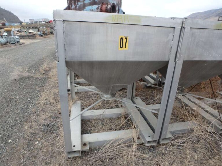 46" PORTABLE ALUMINUM HOPPERS, 9 CU-FT - Nelson Machinery & Equipment Ltd.